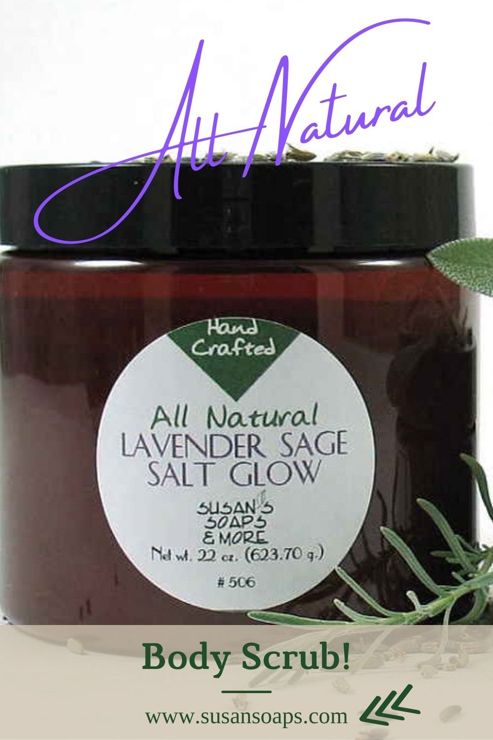 Salt Glow Body Scrub feels fantastic - Susan's Soaps & More
